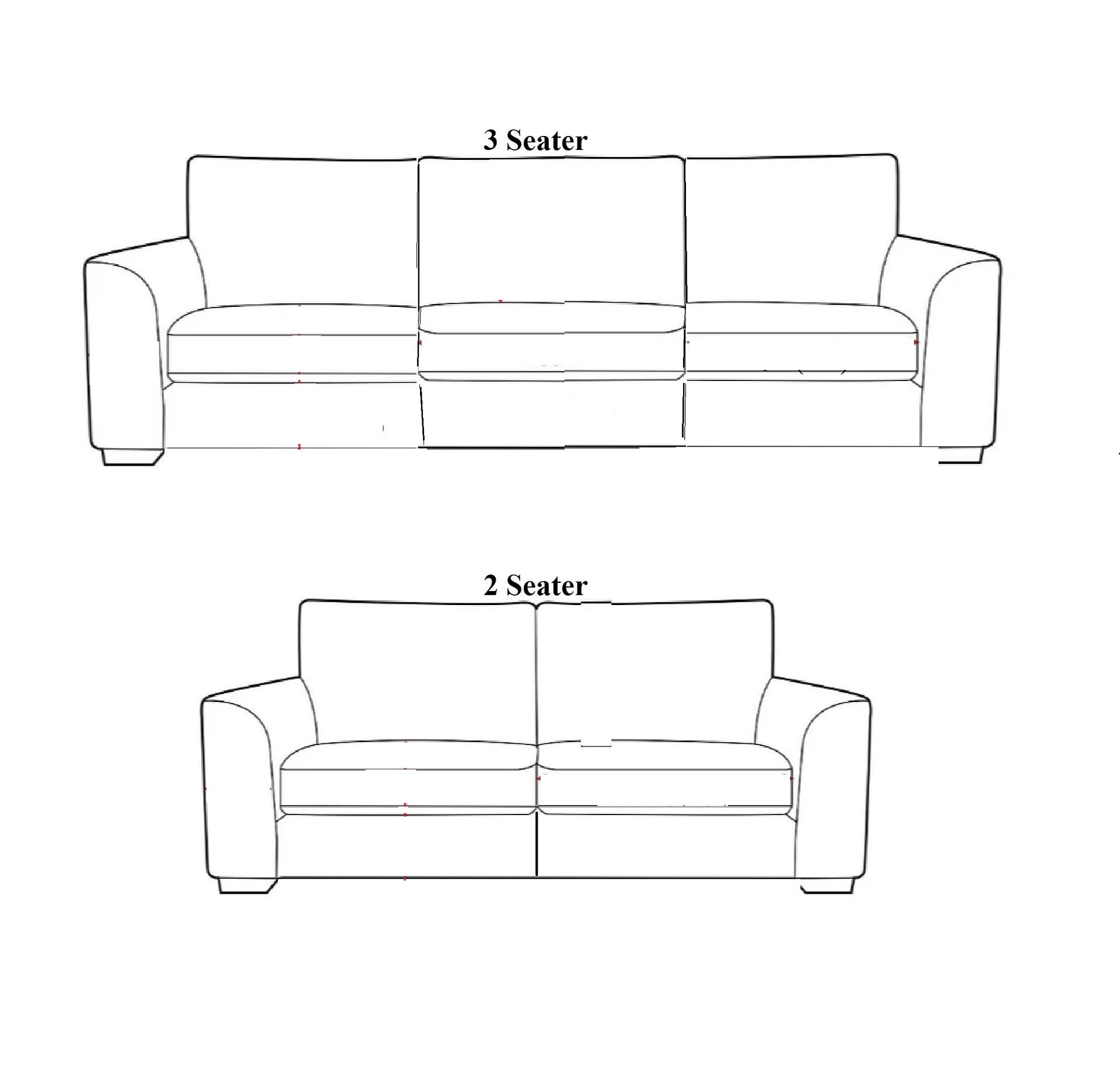 Beige 3 Seater + 2 Seater - DENVER